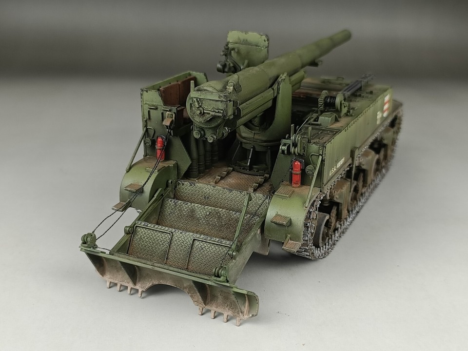 1/35 Built WWII U.S M12 155mm Gun Motor Carriage Howitzer Model | eBay