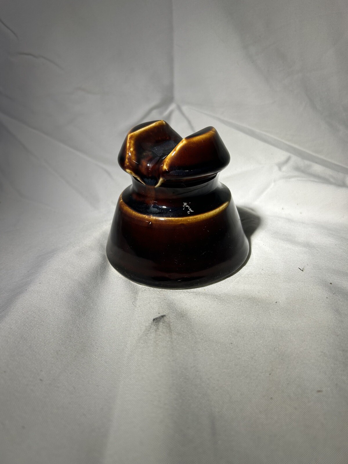 Brown Porcelain NY Threaded Insulator - Rare Antique | eBay