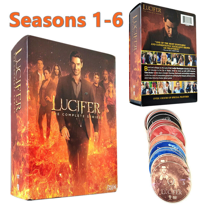 *Lucifer Complete Series DVD Box Set Seasons 1-6 Region 1 ~ Brand New ...