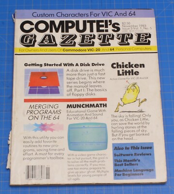 COMPUTE!'s Commodore Gazette November 1983 Issue 005 Vol. 1, No. 5 | eBay