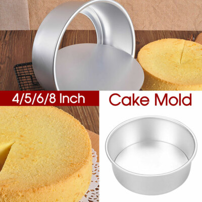 4/5/6/8 Inch Cake Mould Round DIY Cakes Pastry Mould Baking Tin Pan ...