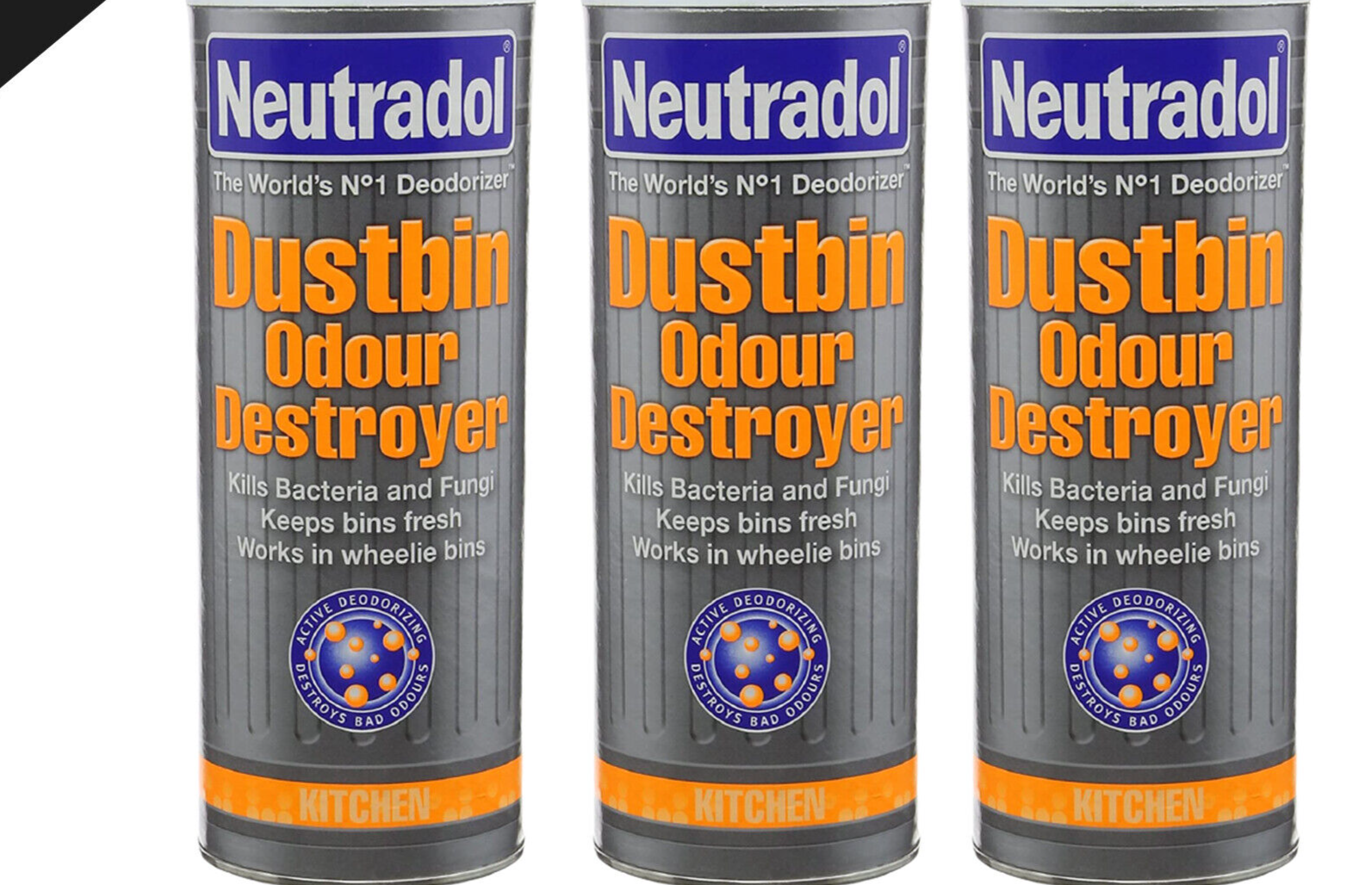 Neutradol Dustbin Odour Destroyer Powder Kitchen 350gm x 3 | eBay