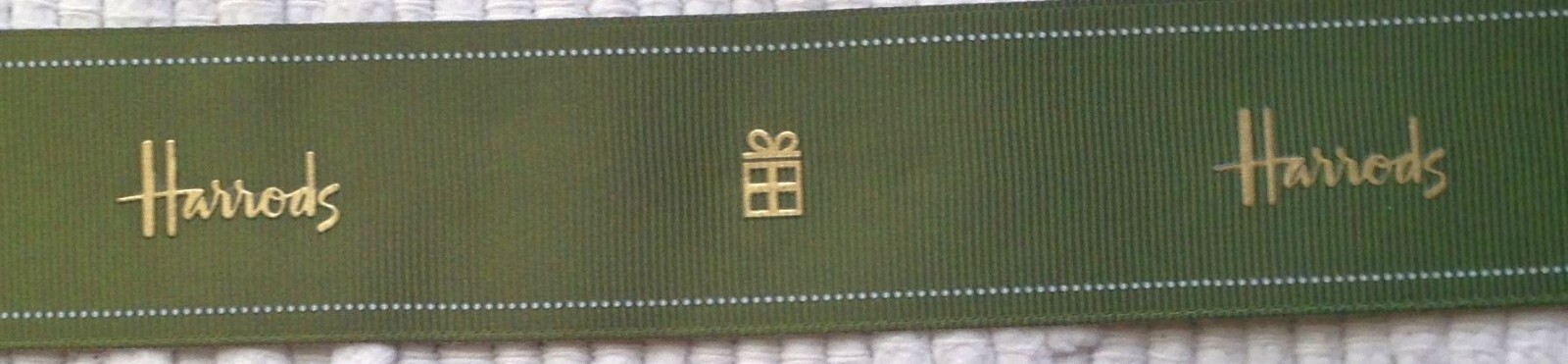 Harrods Ribbon with Logo-sold by the metre length | eBay
