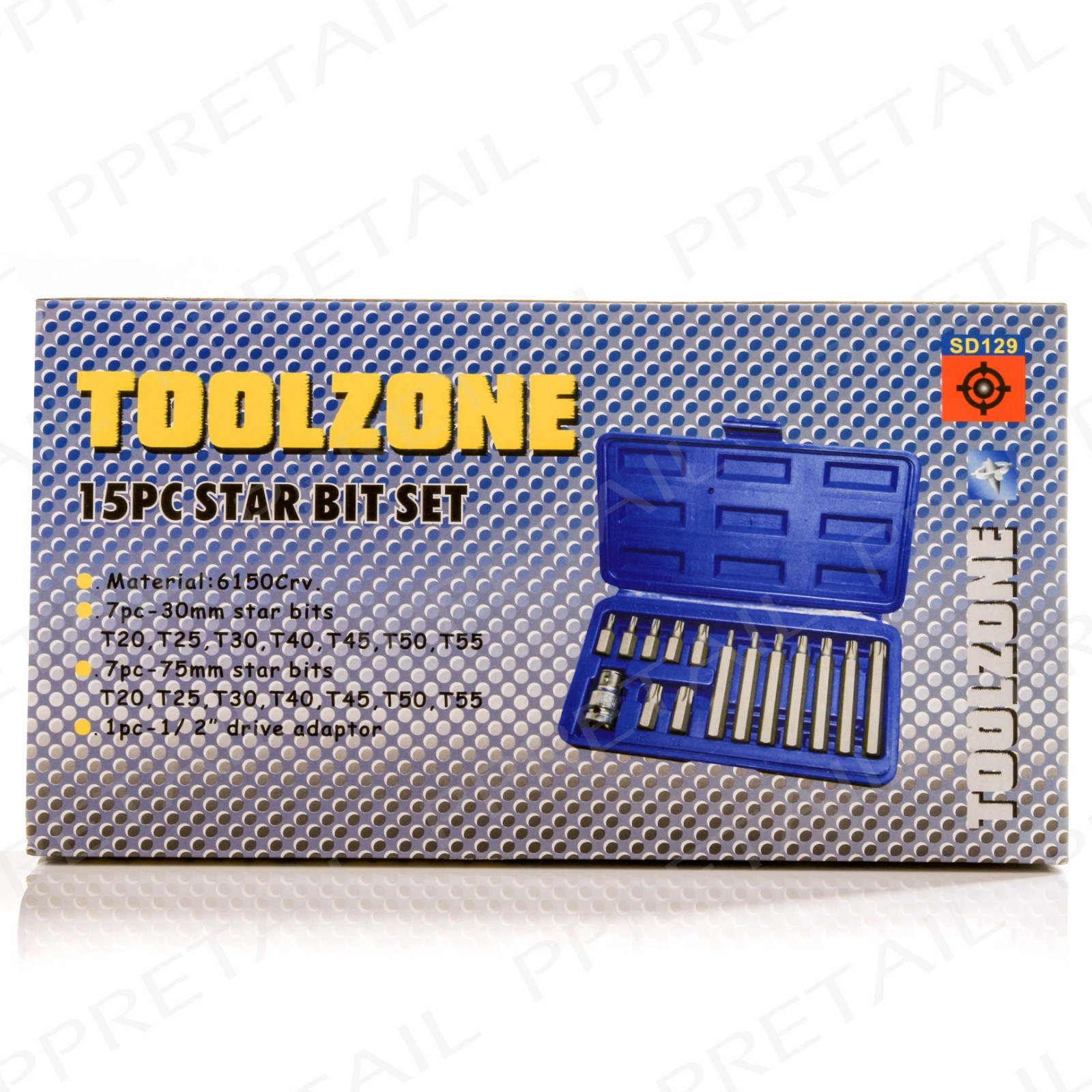 Torx Socket Bit Set 1/2" Drive Motor Mechanic/Engineer/DIY Male Star ...