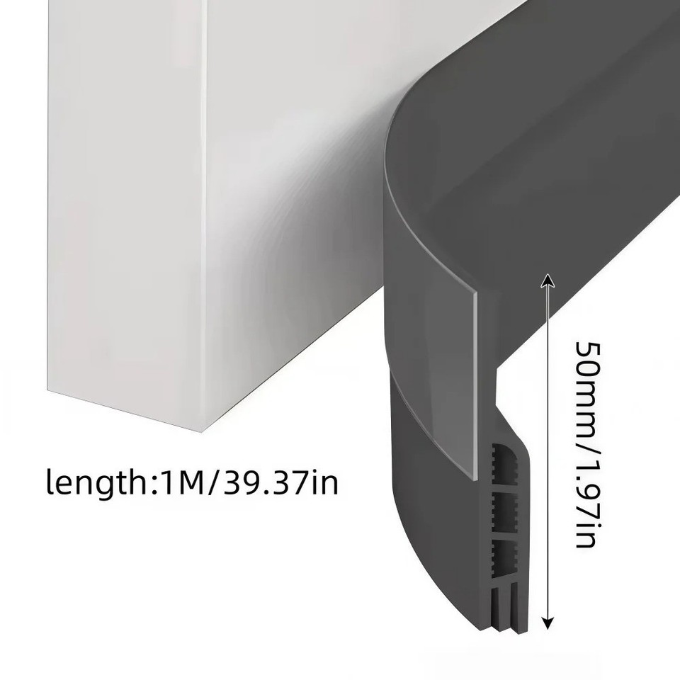 Self-Adhesive Door Draft 1M Door Bottom Weather Strip Door Sweep Insect ...
