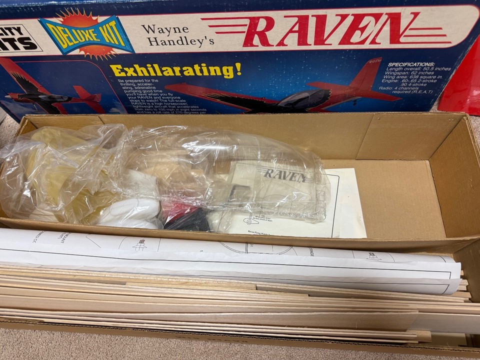 Global Quality Kits RAVEN Wayne Handley's RC Balsa Model Airplane ...