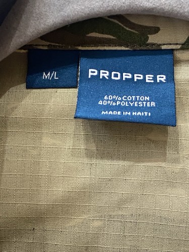 Propper Uniform BDU Coat 4 Cargo Pockets Double-Reinforced Elbow M/L | eBay