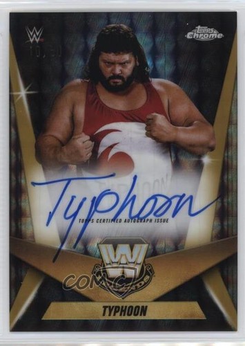 2025 Topps Chrome WWE Legendary Gold Geometric Refractor /50 Typhoon ...