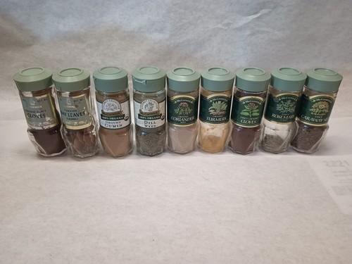 McCormick Spice Jars Green Lid Kitchen 9 Bottle Lot | eBay
