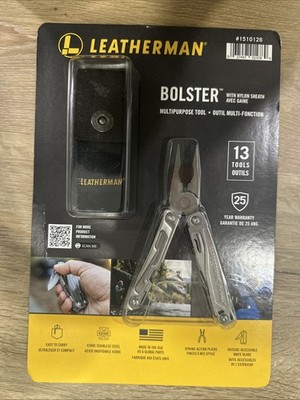 LEATHERMAN Multi Tool BOLSTER Includes sheath Pocket Knife Stainless ...