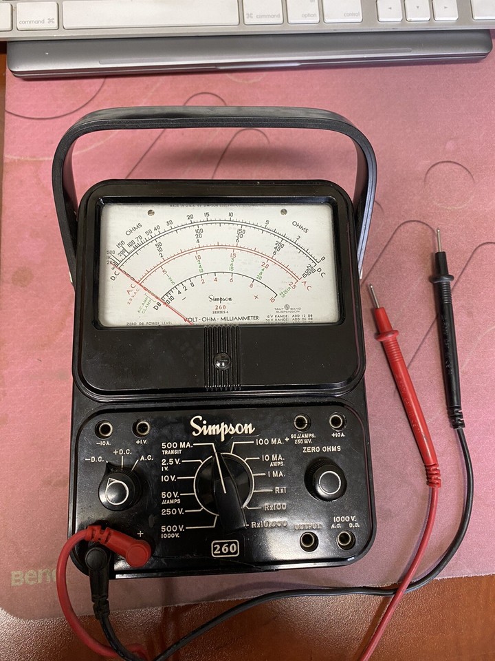 Simpson 260 Series 6 Analog Multimeter Volt-Ohm-Milliammeter working ...