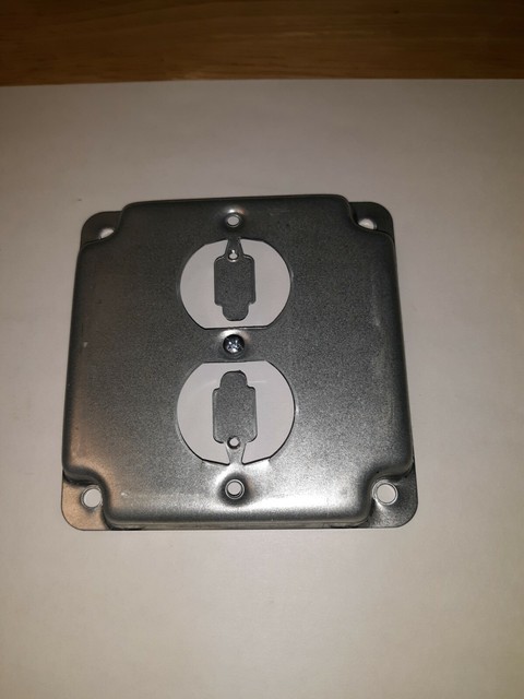 20x RACO 902C Flat Corner Exposed Square Duplex Receptacle 4" for sale ...