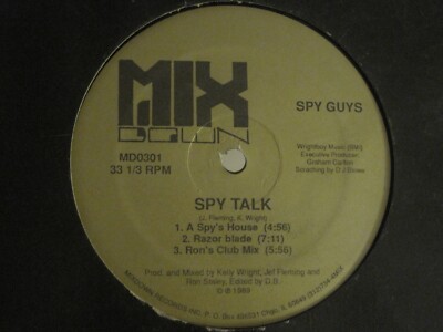 SPY GUYS SPY TALK 12" 1989 MIXDOWN MD0301 RARE CHICAGO HIP HOUSE ...