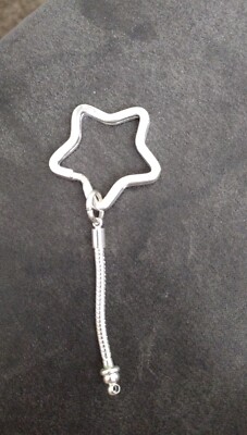 Silver Star Keychain New! | eBay