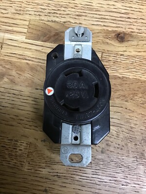 HUBBELL TWIST LOCK RECEPTACLE 30A AMP 125 VOLT ISOLATED GROUND L5-30R ...