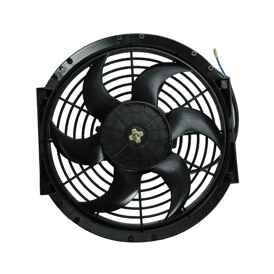 10" inch UNIVERSAL SLIM FAN PUSH PULL ELECTRIC RADIATOR COOLING 12V 80W ...