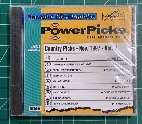 PowerPicks Country Picks Vol. 2 Karaoke CD +graphics 1997 Brand New ...
