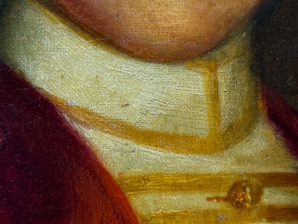 Portrait Oil Painting Napoleonic Red Tunic Drummer Boy François Joseph ...