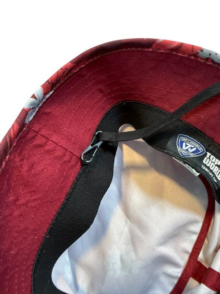 Indiana University IU Floral Bucket Hat Cap Flex Band Strap Buckle ...