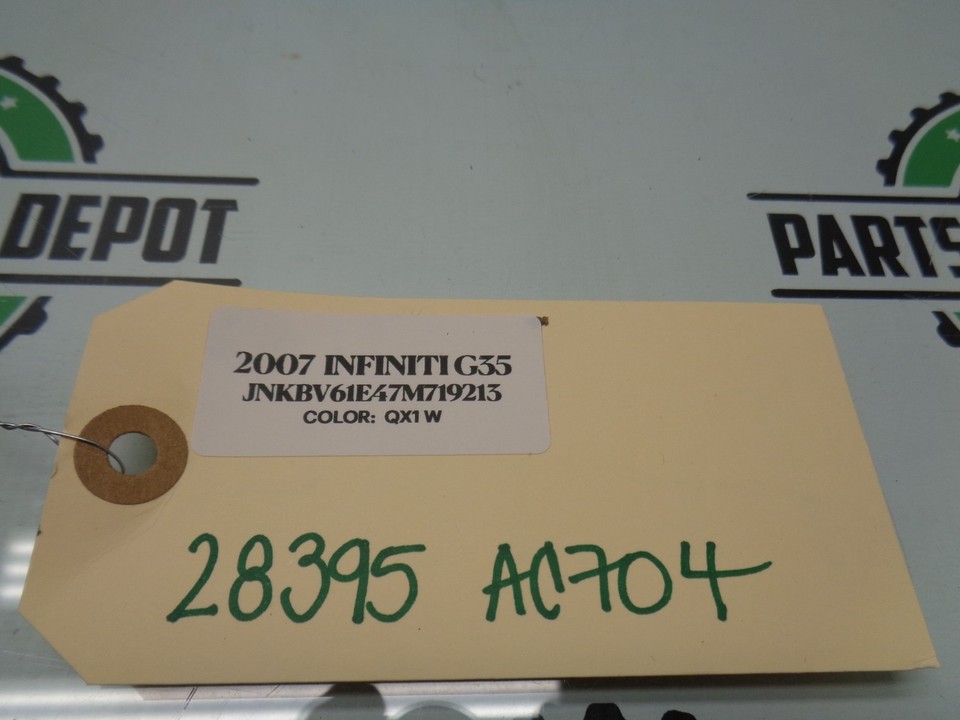 05-07 INFINITI G35 COUPE AC HEATER CLIMATE RADIO CONTROL SWITCH PANEL ...