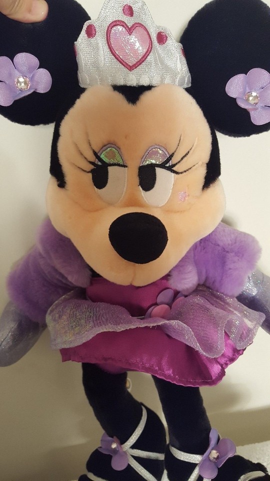 Disney 20" Minnie Mouse Purple Dress Jacket Stuffed Plush Toy Doll | eBay
