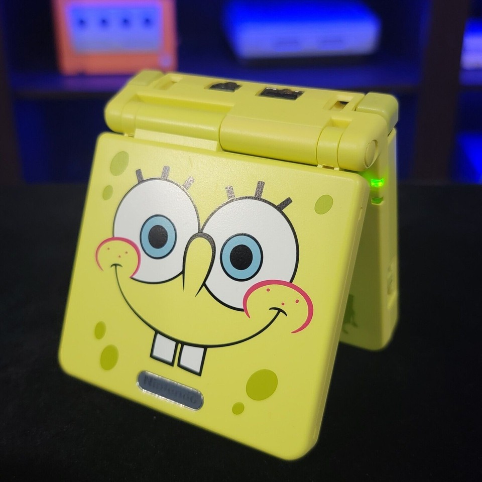 Sponge Bob Yellow Nintendo Game Boy Advance GBA SP IPS Adjustable ...