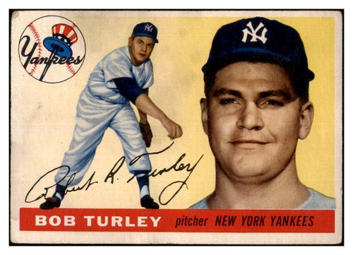 1955 TOPPS # 38 BOB TURLEY YANKEES GD-VG 467651 (KYCARDS) | eBay