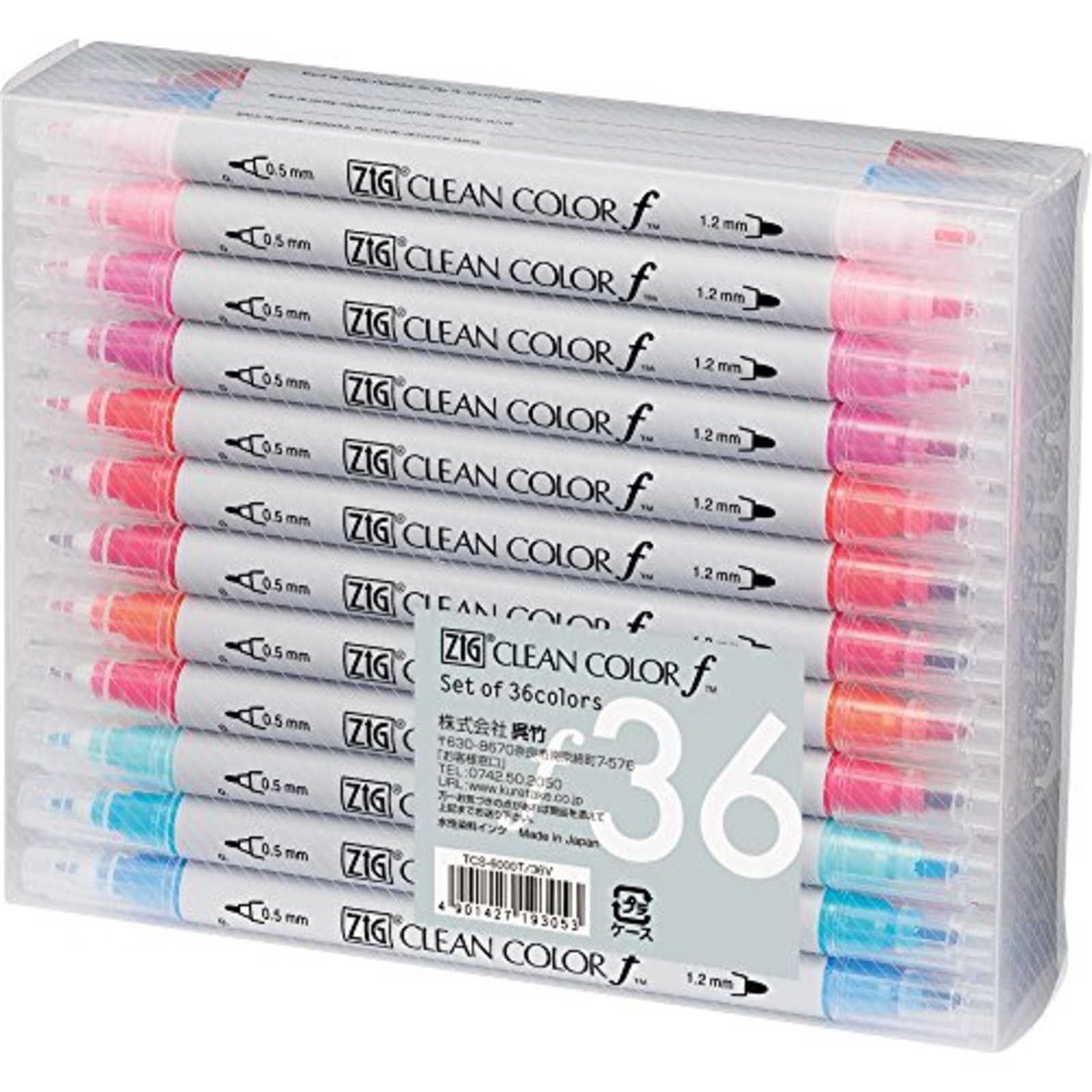 Kuretake aqueous pen ZIG clean color f TCS-6000T / 36V 36 colors F/S w ...