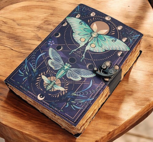 Handmade Lunar Moth Journal 7x5 - Boho-Inspired Notebook with Handmade Paper | eBay