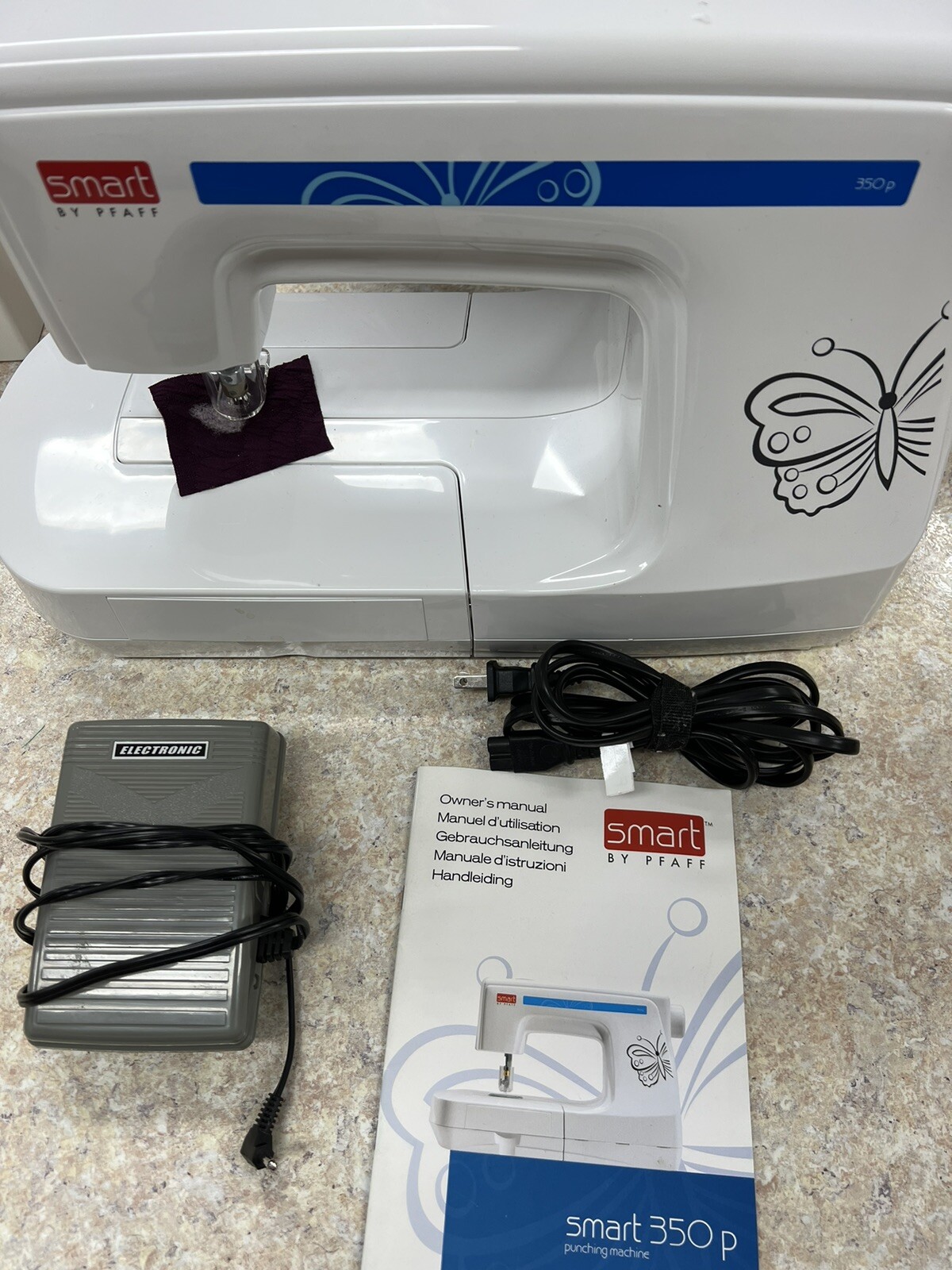 PFAFF Smart 350P Felting and Punching Machine Felter Embellisher for ...