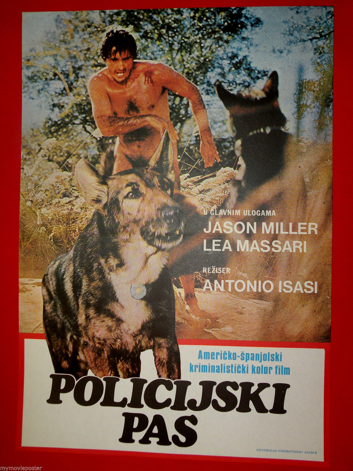 EL PERRO 1979 JASON MILLER LEA MASSARI PORTUGAL EXYU MOVIE POSTER | eBay