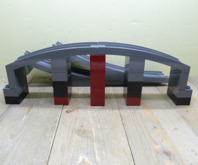 Lego Duplo Train Bridge Complete From Parts 25 Pieces Gray Black Dark ...