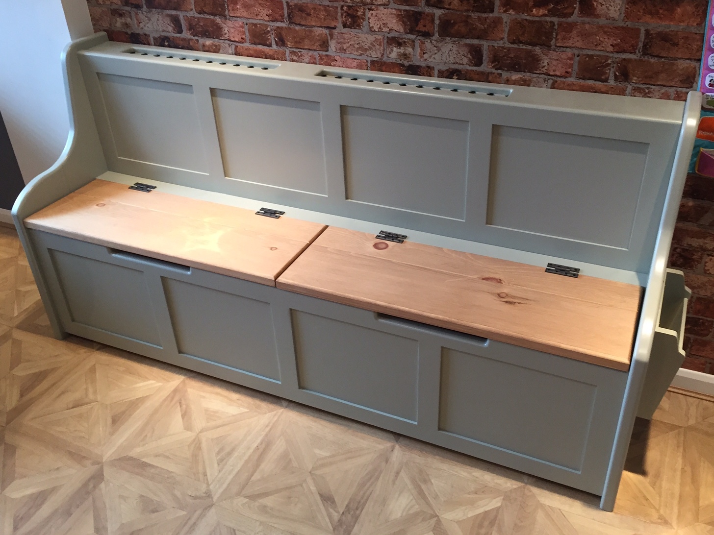 4 ft Radiator Cover Monks Bench/Settle/Pew With Storage (MADE TO ANY ...