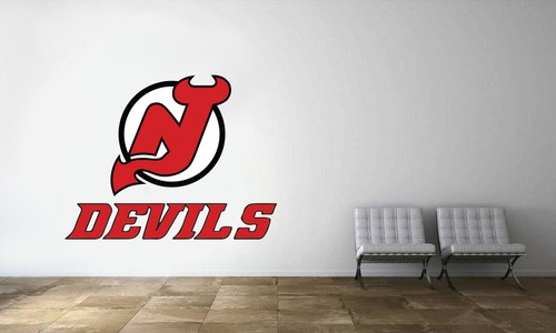 New Jersey Devils Logo Wall Decal NHL Hockey Decor Sport Vinyl Art ...