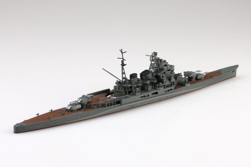 Aoshima 1/700 Scale Waterline Model Kit WWII IJN Japanese Heavy Cruiser ...