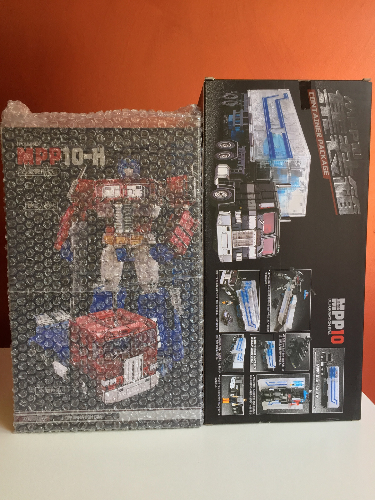 WJ MPP-10H Hyaline (Crystal) Commander Optimus Prime with Trailer ...