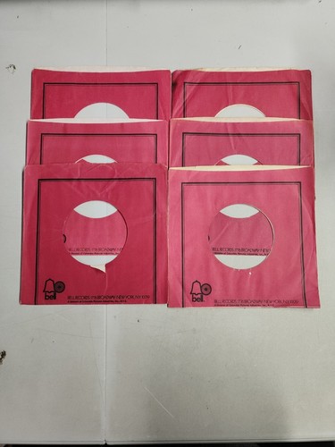 45 RPM 7" RECORD SLEEVES CO. SLEEVE 6 PACK SEE PHOTOS - Bell (SLV144 ...