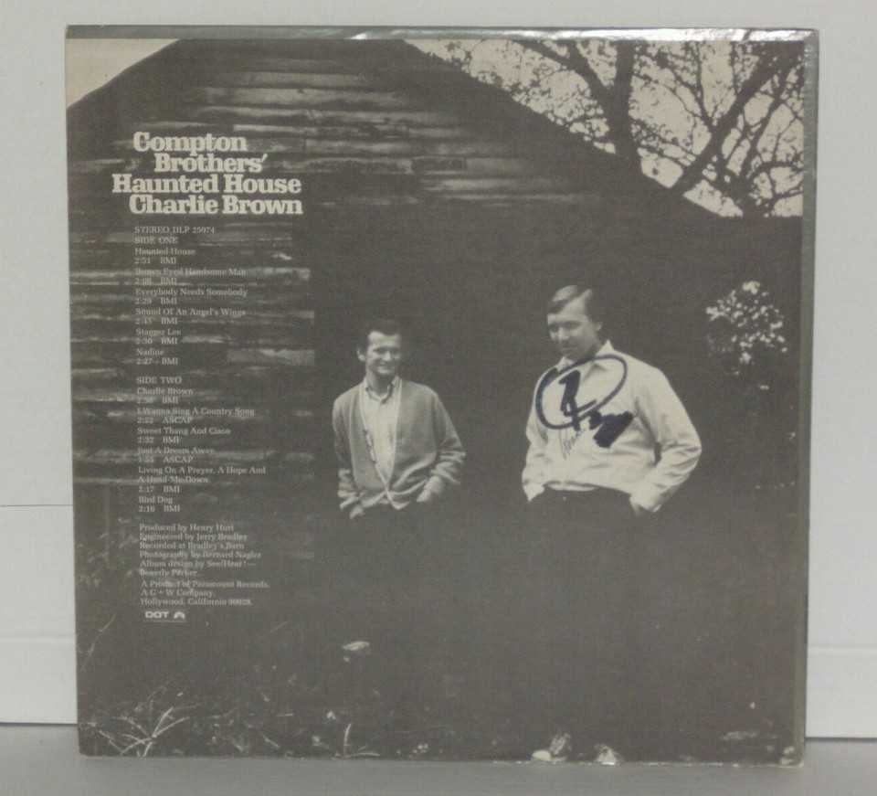 COMPTON BROTHERS Haunted House Charlie Brown LP Vinyl 1970 Dot Records ...