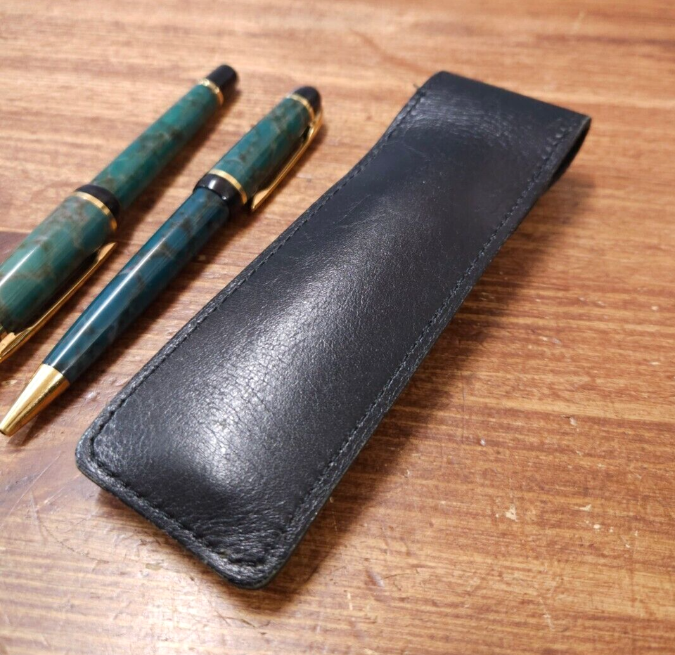 Waterman PHILEAS Green Marble Ballpoint Pen&Fountain pen&Leather case ...
