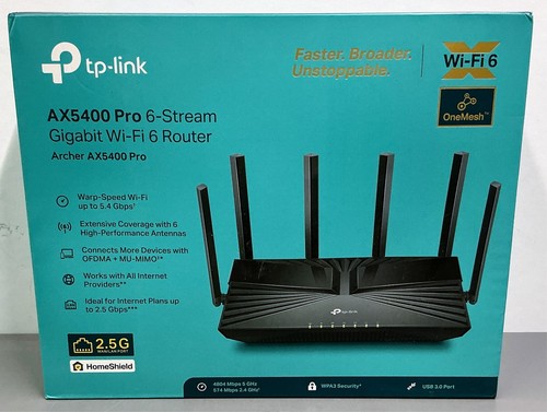 TP-Link Archer AX5400 Pro Dual-Band Wi-Fi 6 Router - Black | eBay