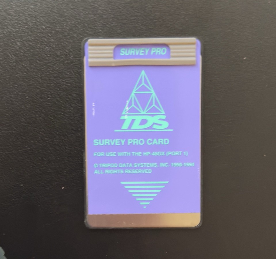 TDS Survey Pro Card For HP-48GX Graphing Calculator Version 6.3 | eBay