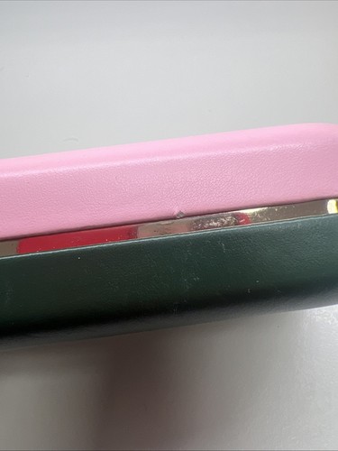 Kate Spade Glasses Case Pink/Green Hard Shell "So Happy to See You" | eBay