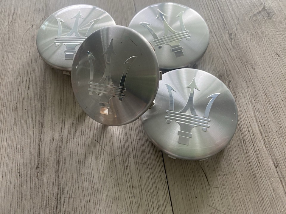 Maserati Ghibli Quattroporte Wheel Center Caps Hubcap Silver Factory ...