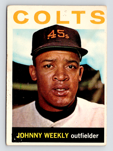 1964 Topps Card, #256 Johnny Weekly, Houston Colts | eBay