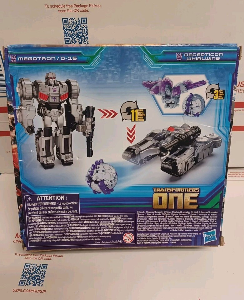 Transformers ONE Megatron D-16 & Decepticon Whirlwing 2-Pack Figures G3 ...