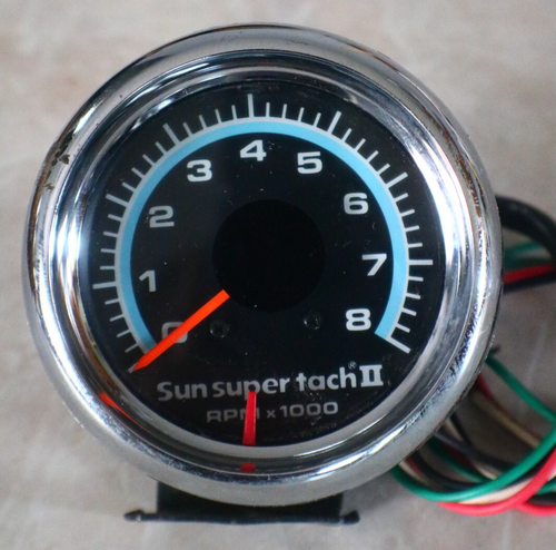 vintage sun super tach 2 tachometer 8,000 rpm | eBay