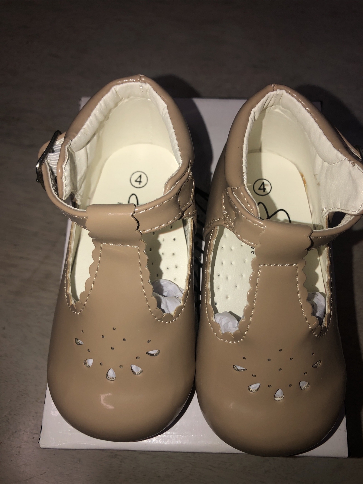 NEW GIRLS INFANT SEVVA FIRST PRAM/WALKING PATENT LEATHER SHOES PARTY ...