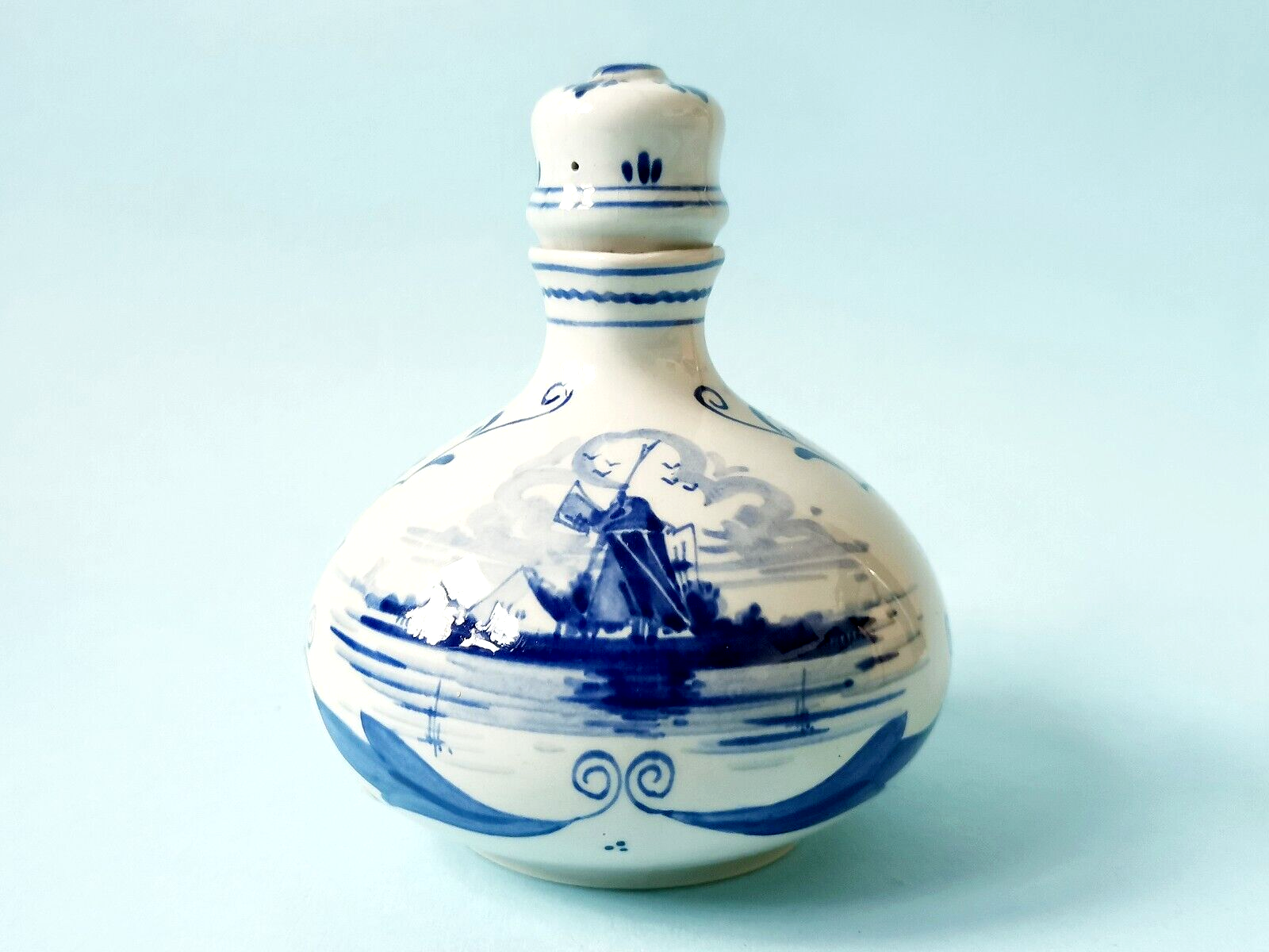 VTG DUTCH ERVEN LUCAS BOLS ANNO 1575 POTTERY CERAMIC DELFT BLAUW ...