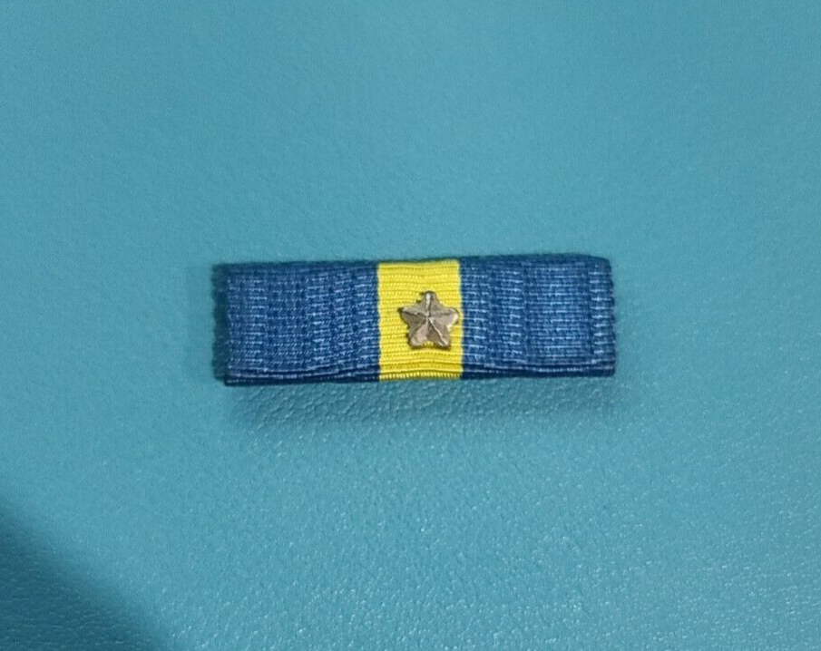 Navy Distinguished Service Ribbon Bar with Silver Star Device* | eBay