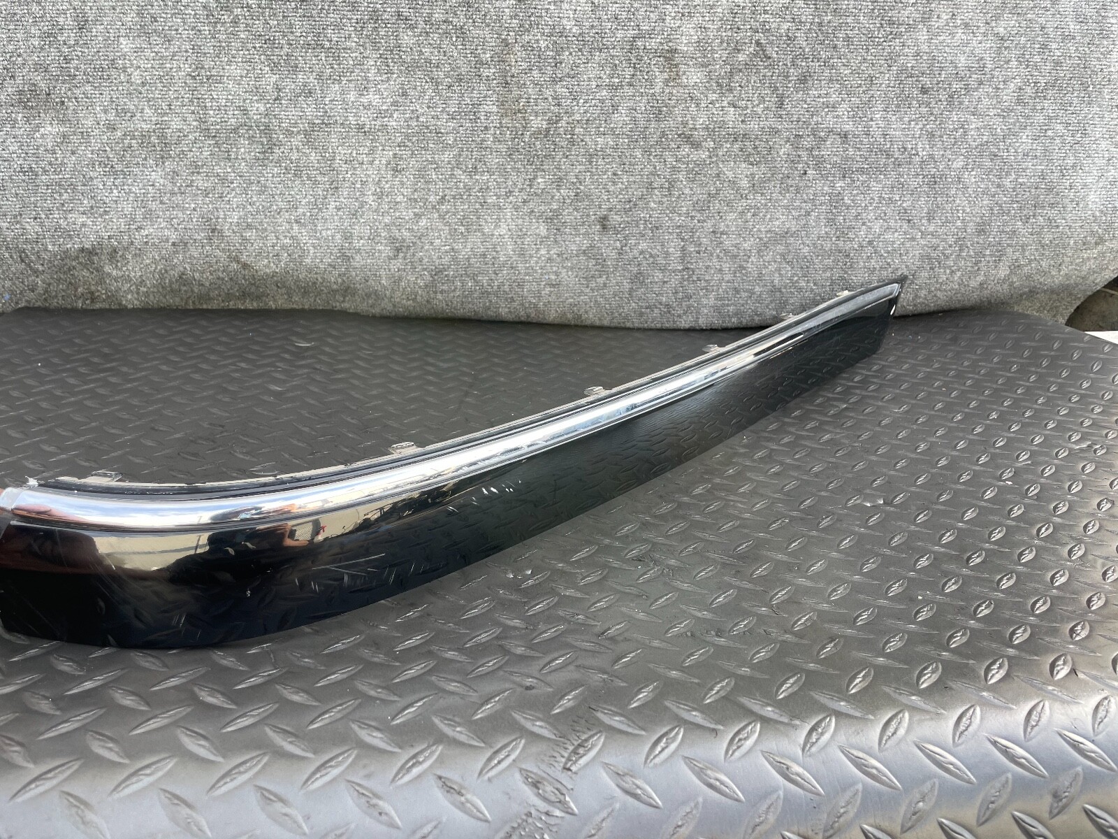 MERCEDES BENZ S Class W220 Front Bumper LH Impact Moulding Black OEM ...